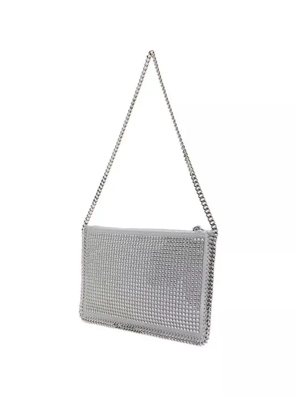 Stella McCartney Falabella Crystal-embellished Shoulder Bag - Grey