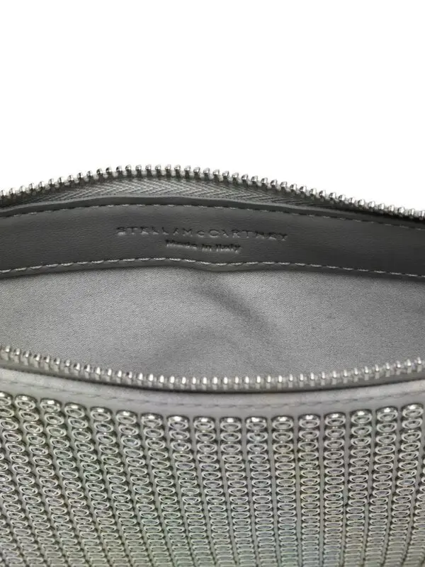 Stella McCartney Falabella Crystal-embellished Shoulder Bag - Grey