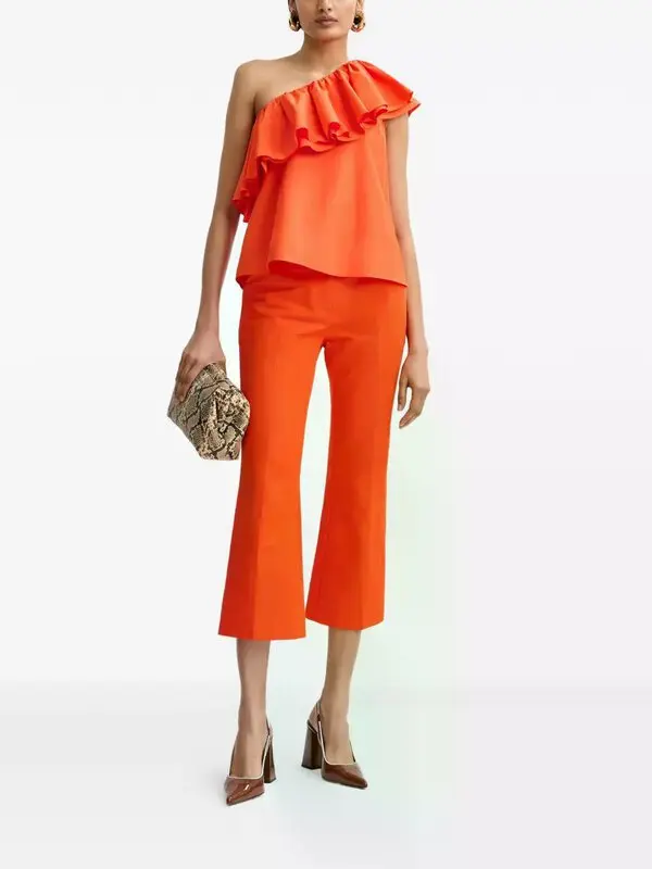 Essentiel Antwerp Asymmetric Ruffled Blouse - Orange