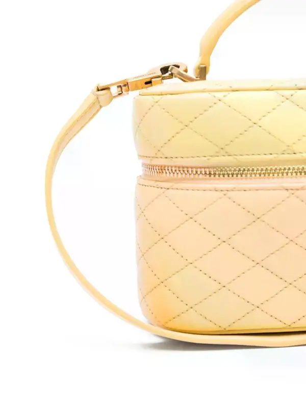 Saint Laurent Gaby Vanity Quilted Leather Shoulder Bag - Yellow
