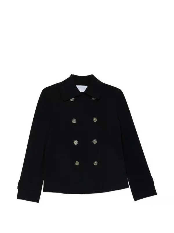 Harris Wharf London Double-breasted Jacket - Blue