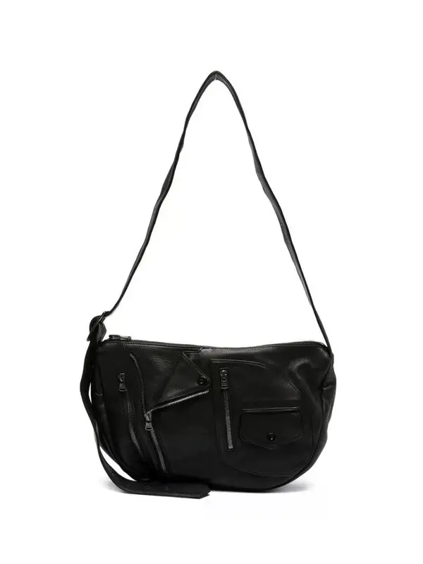 Yohji Yamamoto Zip-detail Shoulder Bag - Black