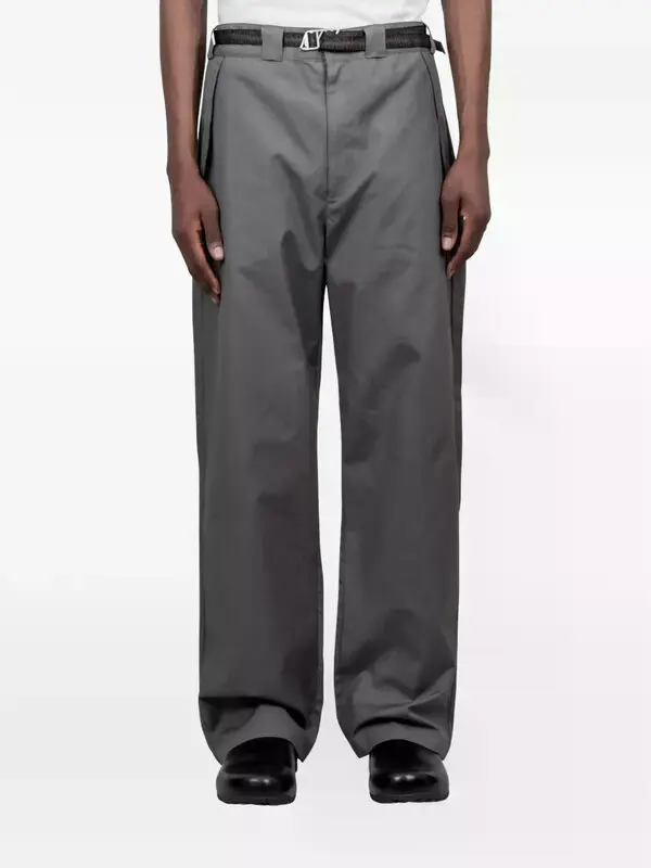 ROA Buckle-detail Trousers - Grey