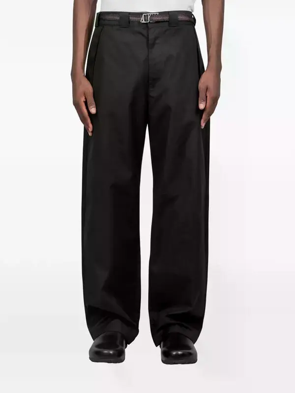 ROA Buckle-detail Trousers - Black