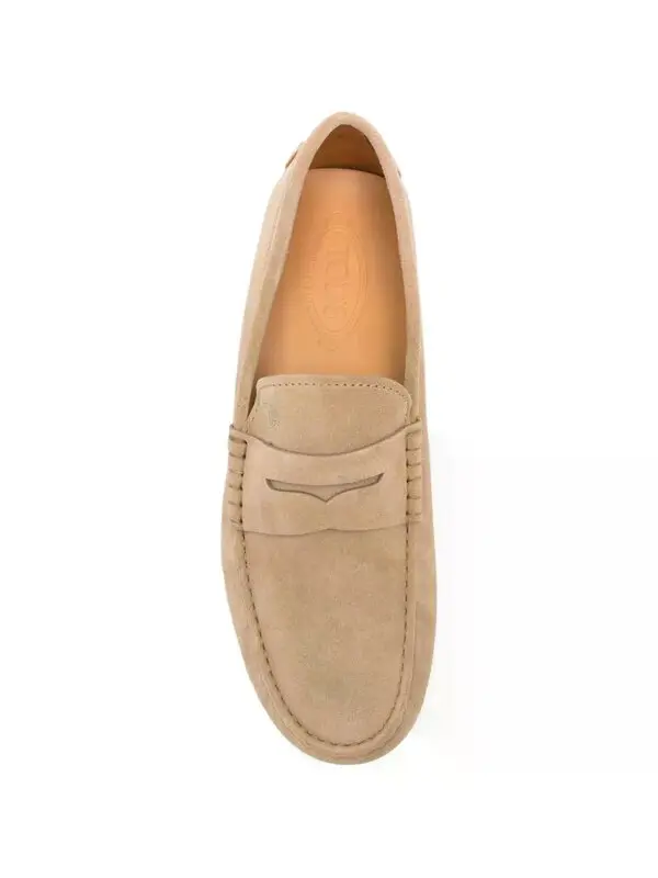 TOD'S Gommino Panelled Penny Loafers - Neutrals