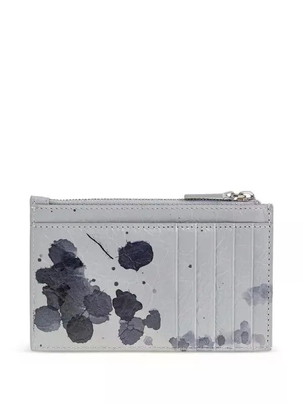 Balenciaga Splatter Zipped Cardholder