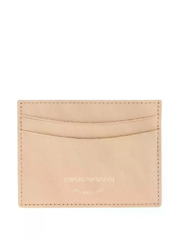 Emporio Armani Logo-detail Cardholder - Neutrals
