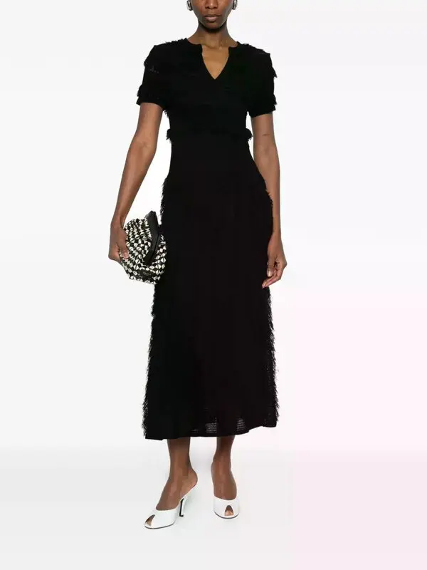 Max Mara Grazia Fringed Midi Dress
