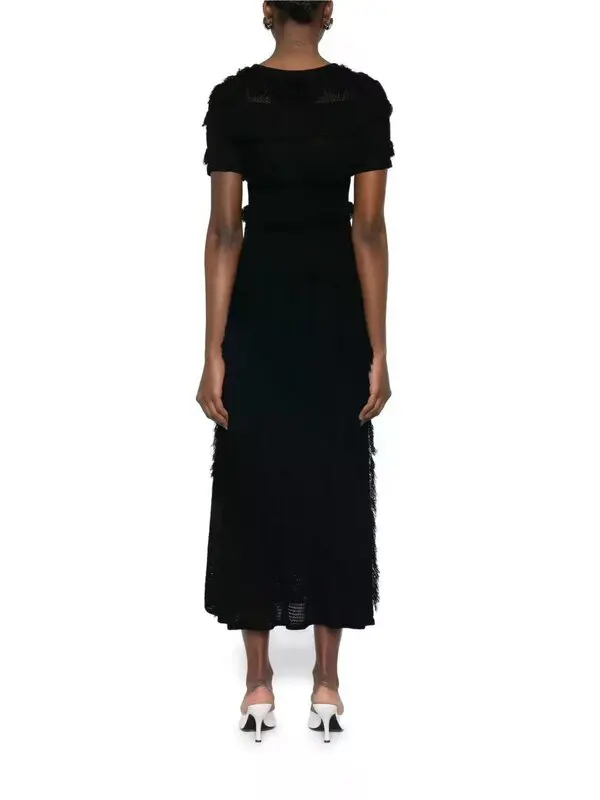 Max Mara Grazia Fringed Midi Dress
