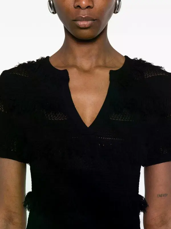 Max Mara Grazia Fringed Midi Dress