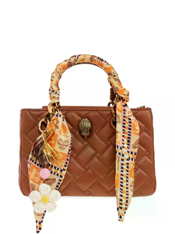 Kurt Geiger Quilted Charm Tote - Brown
