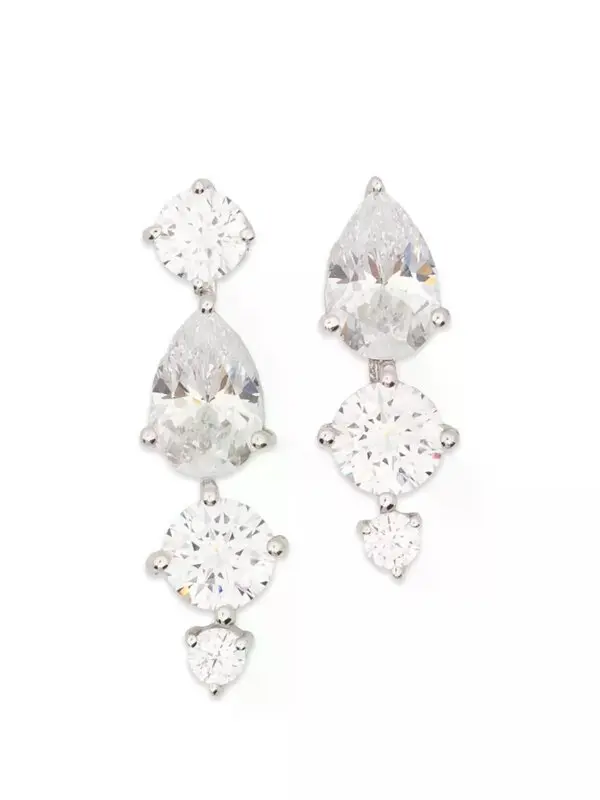 Completedworks Drop Embellishment Earrings - Silver
