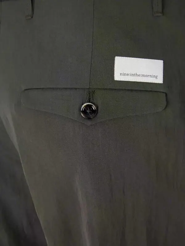 NINE:INTHE:MORNING Pleated Trousers - Green