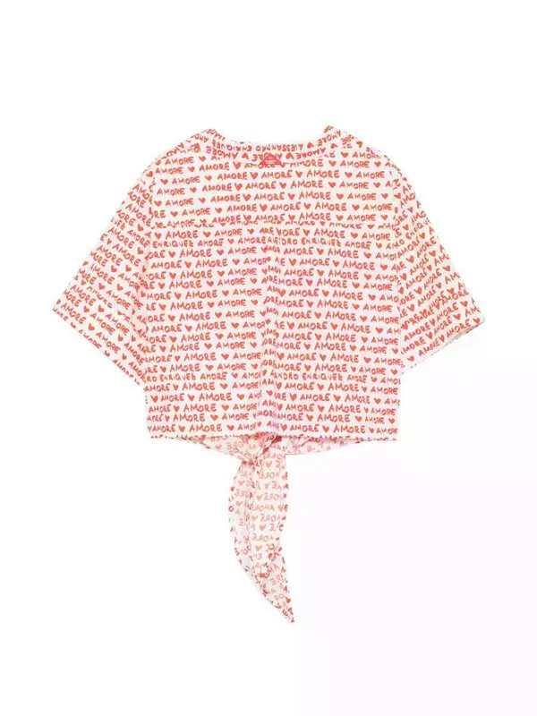 ALESSANDRO ENRIQUEZ Amore-patterned Shirt - White
