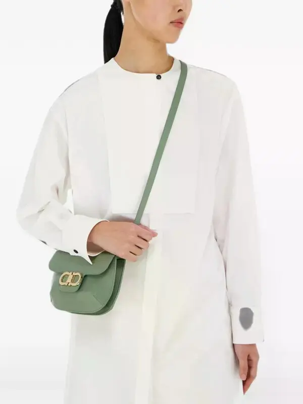 FERRAGAMO Double Gancini Mini Bag - Green