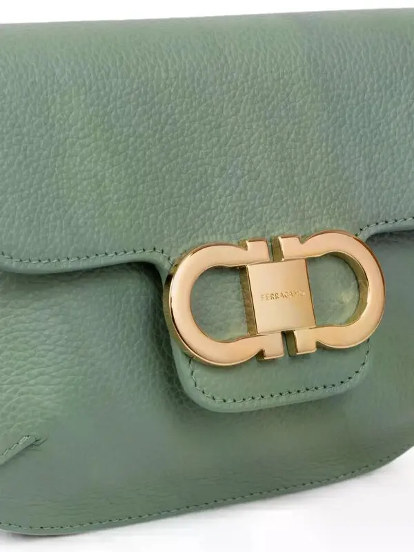 FERRAGAMO Double Gancini Mini Bag - Green