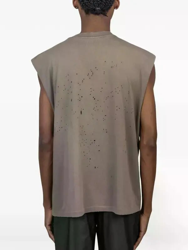 Satisfy Logo-print Tank Top - Neutrals