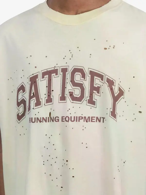 Satisfy Graphic-print Tank Top - Neutrals