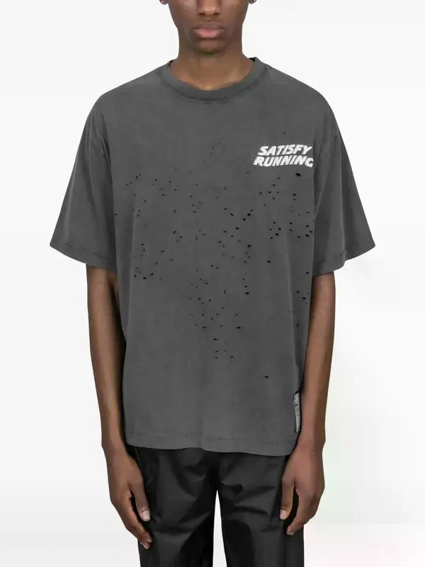 Satisfy Distressed T-shirt - Grey