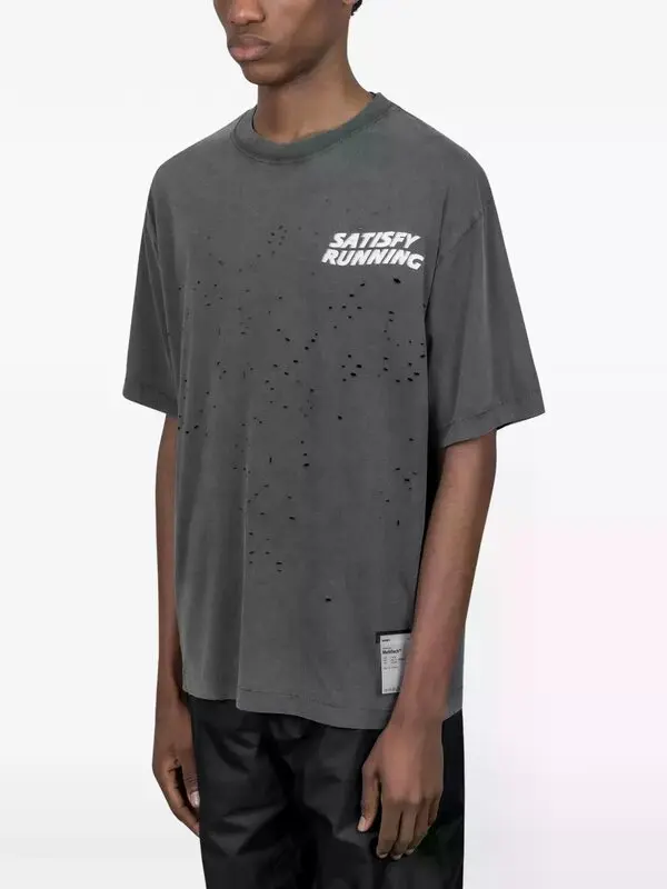 Satisfy Distressed T-shirt - Grey