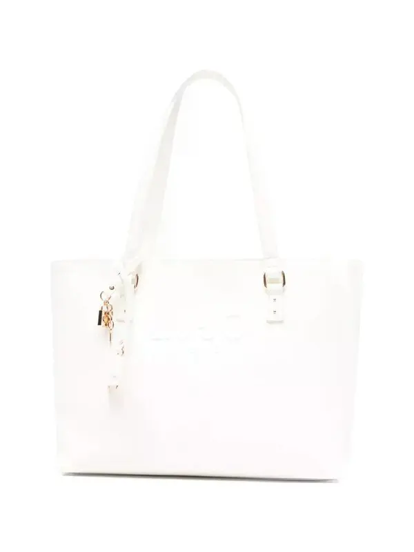 Liu Jo Logo Embossed Tote Bag - White