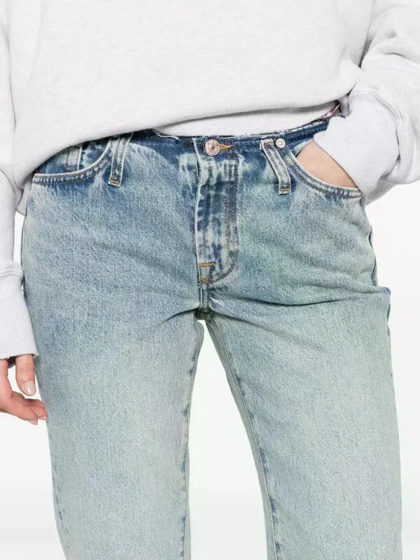 7 For All Mankind Frayed-trim Jeans