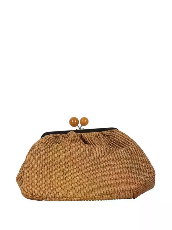 Max Mara Pasticcino Weave Clutch - Brown