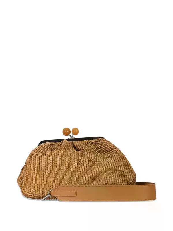 Max Mara Pasticcino Weave Clutch - Brown