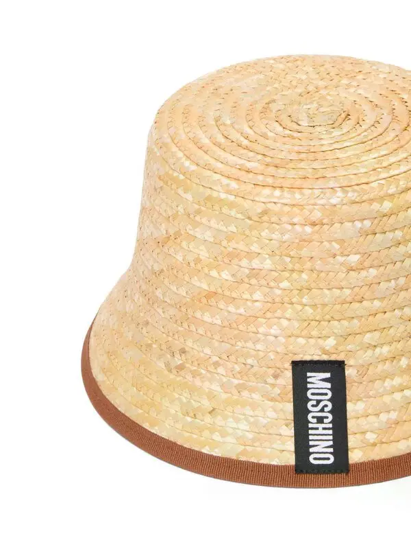 Moschino Straw Bucket Hat