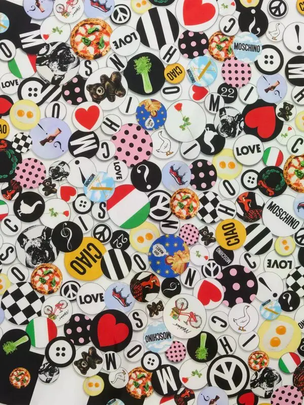 Moschino Checkerboard-print Silk Scarf