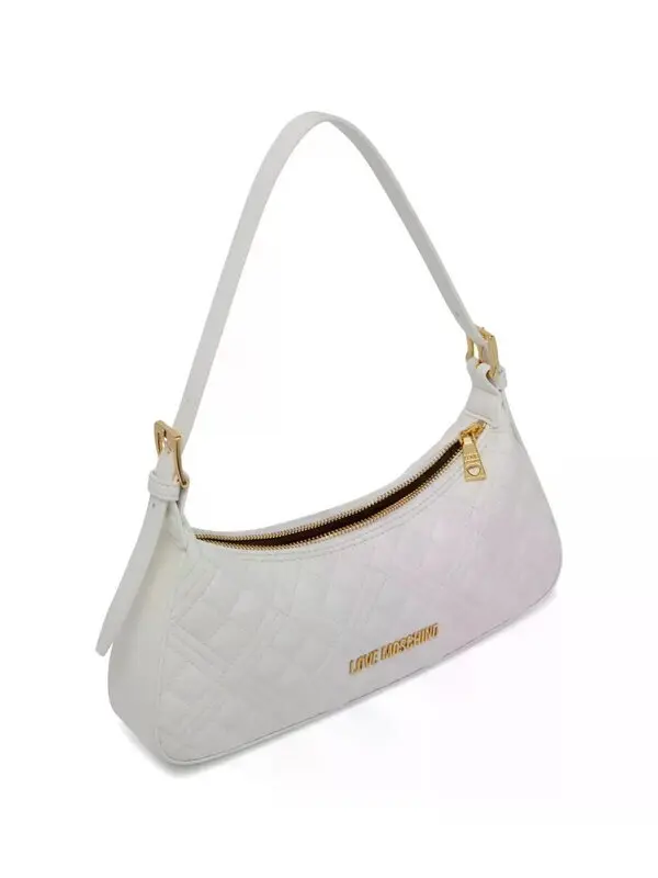 Moschino Quilted Shoulder Bag - White