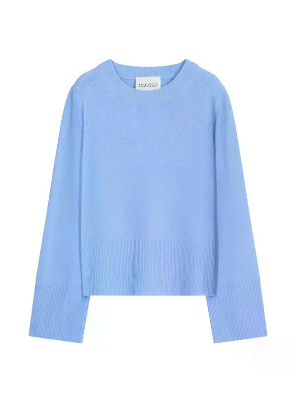 Closed Long-sleeve Crew-neck Sweater - Blue