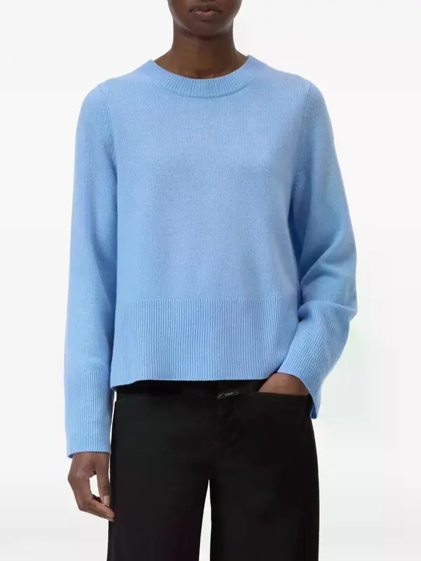 Closed Long-sleeve Crew-neck Sweater - Blue