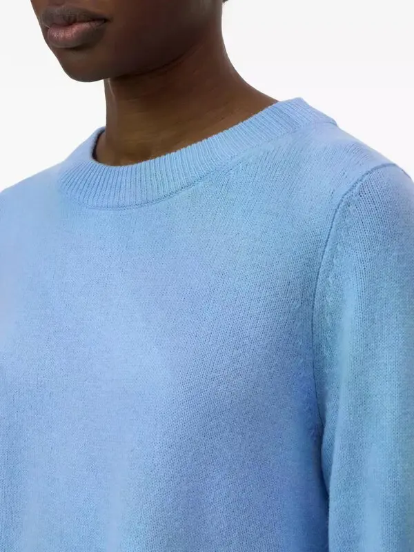 Closed Long-sleeve Crew-neck Sweater - Blue