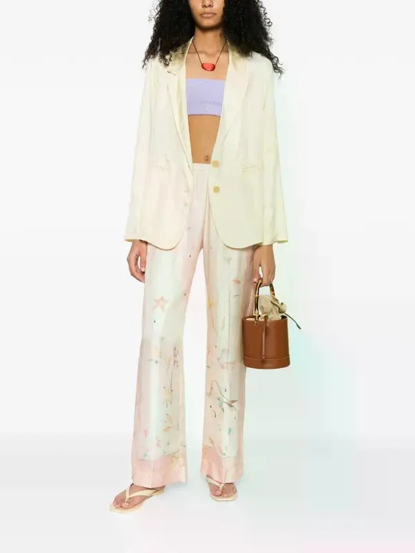 FORTE_FORTE Buttoned Blazer - Yellow