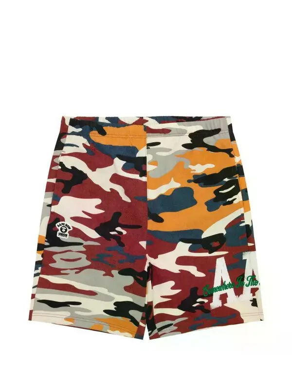 AAPE BY *A BATHING APE Camouflage-print Shorts