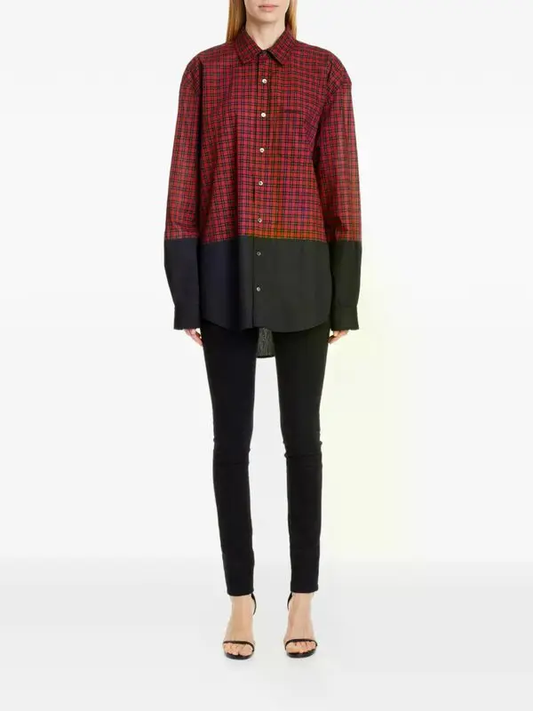 Vetements Splitted Cotton Shirt