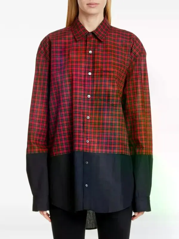 Vetements Splitted Cotton Shirt