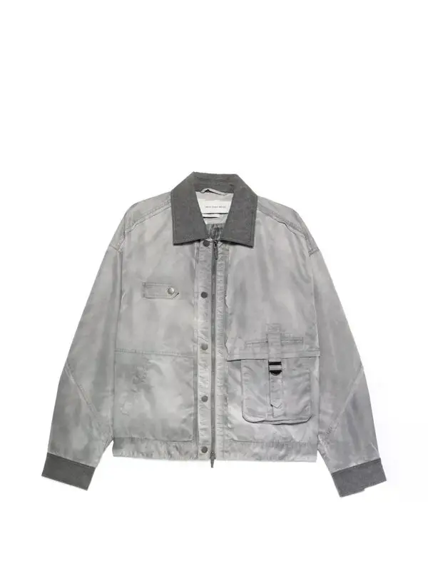 FENG CHEN WANG Button-detail Bomber Jacket - Grey