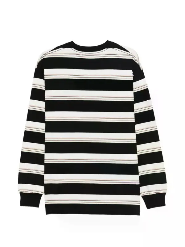 A BATHING APE Striped Chest-pocket T-shirt