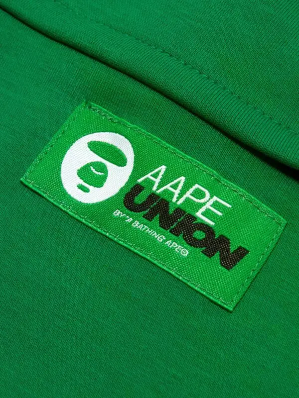 AAPE BY *A BATHING APE Logo Embroidery Shorts - Green