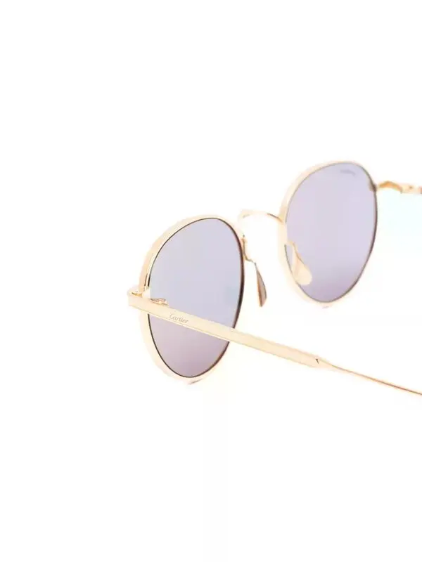Cartier Oval-frame Sunglasses - Gold