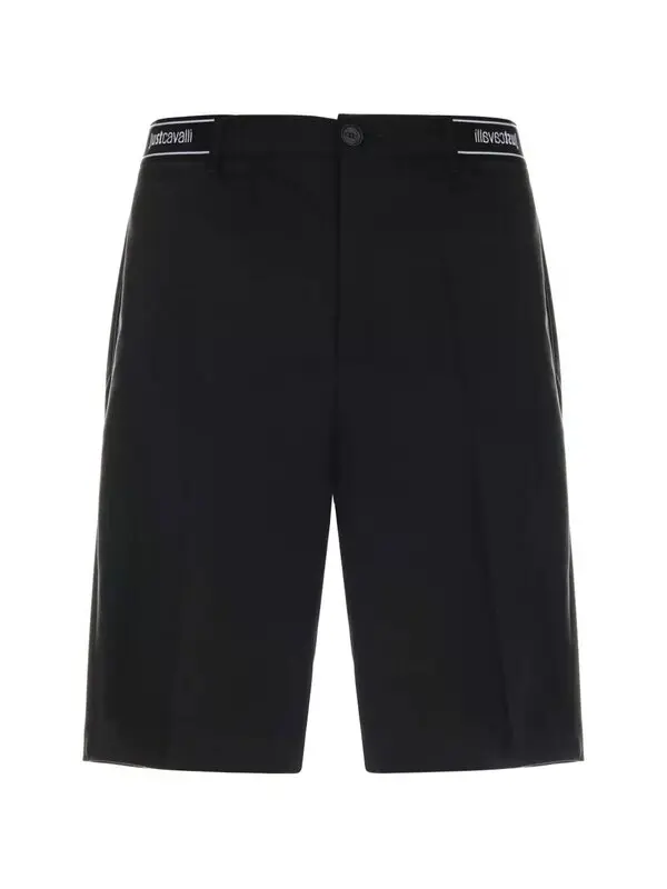 Just Cavalli Logo-waistband Shorts