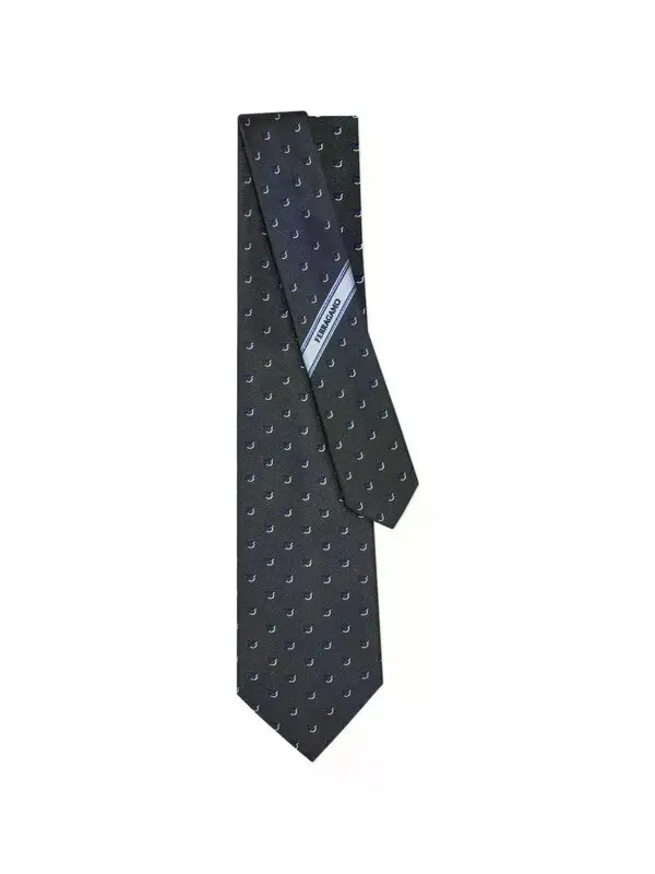 FERRAGAMO Gancini Jacquard Neck Tie