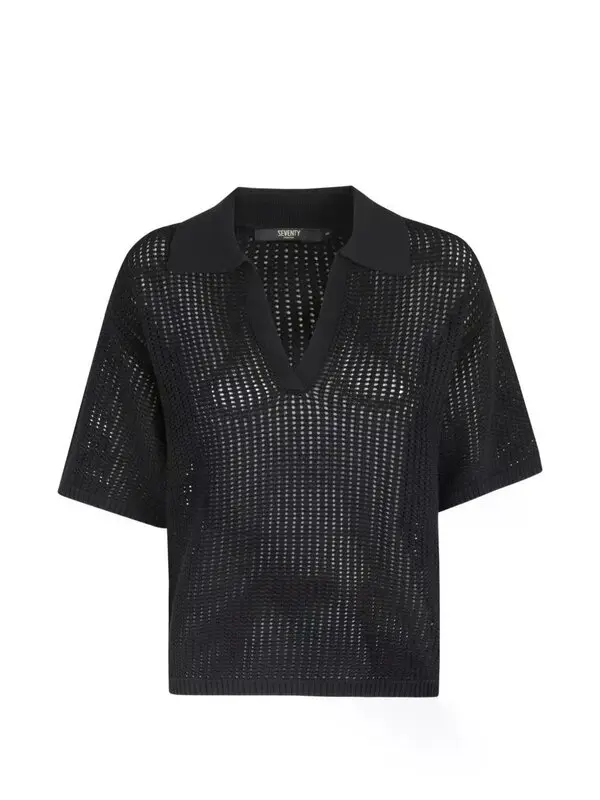 Seventy Short-sleeve Open Knit T-shirt