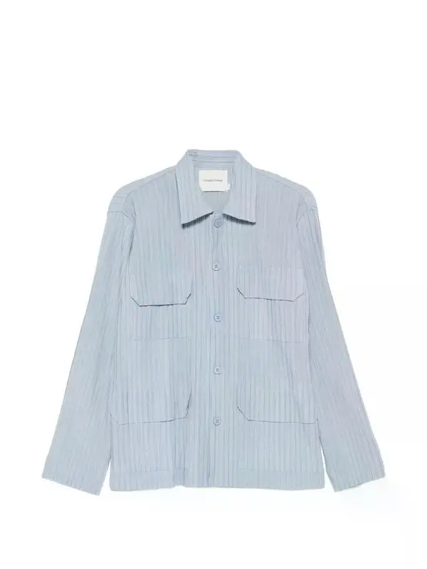 GONGDID DESIGN Pleated Pocket Shirt