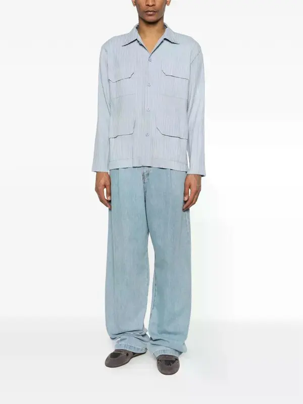 GONGDID DESIGN Pleated Pocket Shirt