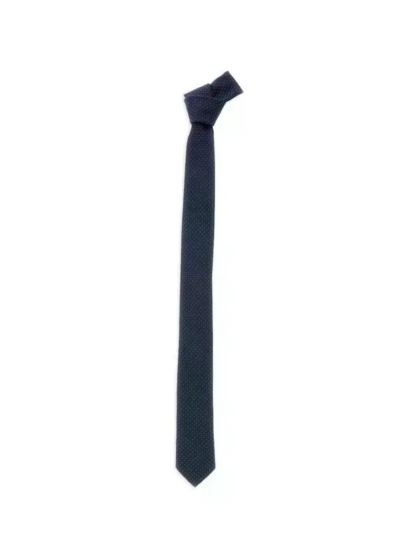 Emporio Armani Dotted Tie - Blue