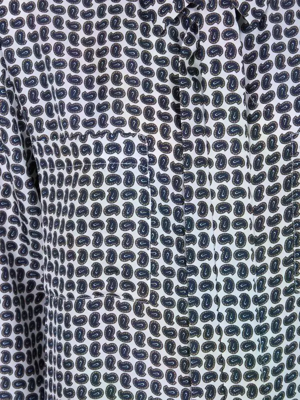 LAURA URBINATI Printed Silk Buttoned Dress