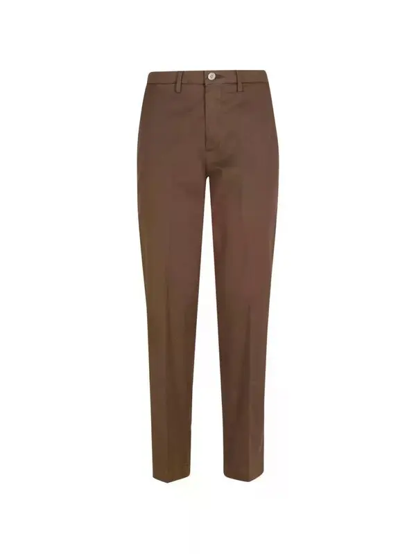 BRIGLIA 1949 Button Straight Trousers - Brown